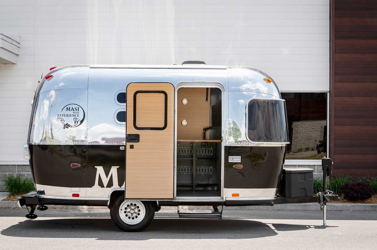 Masi Wines Custom Airstream Wine Tasting Trailer | Custom Airstream