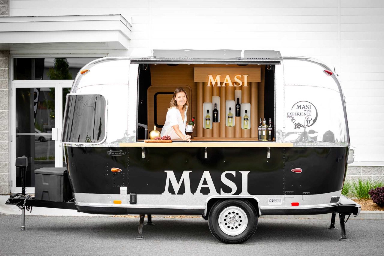 Masi Wines Custom Airstream Wine Tasting Trailer | Custom Airstream